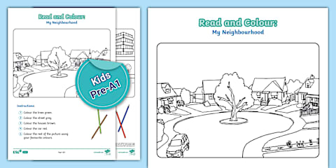 ESL Read and Colour: At Home [Kids, Pre-A1]