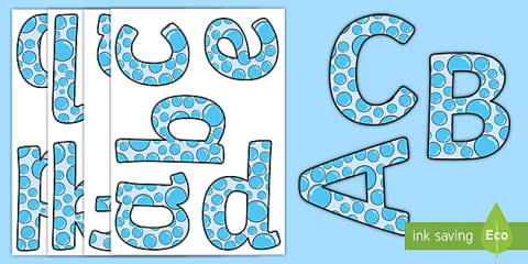 Bubble Writing Blank Display Lettering