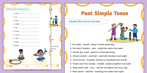 ESL Past Simple Tense Lesson [Kids, A2]