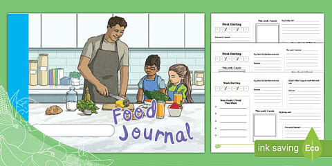 My Weekly Food Journal Writing Template