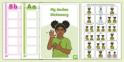 Auslan Family Portrait with Labels (Southern)