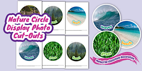 Car Parts Circle Display Photo Cut-Outs