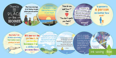English Literary Quotes Display Poster Pack