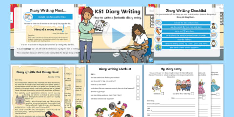 A Diary Entry Template for Kids | Children's Diary | Twinkl