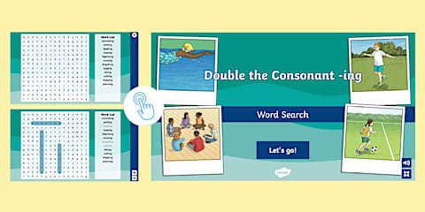 Doubling Consonants Interactive Sorting Game