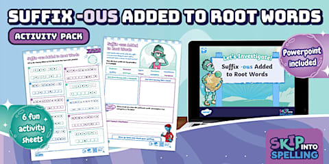 Summer 2- Week 4: Suffix -ous Added to Root Words Ending in 'e'