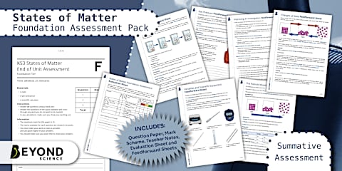 KS3 States of Matter and Separating Mixtures Unit Overview Bundle