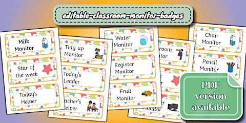 Summer Vibes Classroom Monitor Display Signs (Weekly)