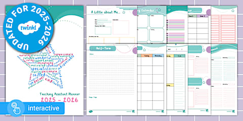 EYFS Teacher Planner Academic Year 2025 to 2026 Calendar