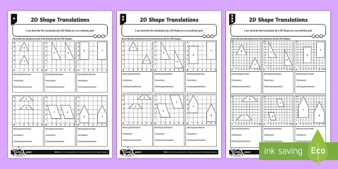 Transformations of 2D Shapes Activity