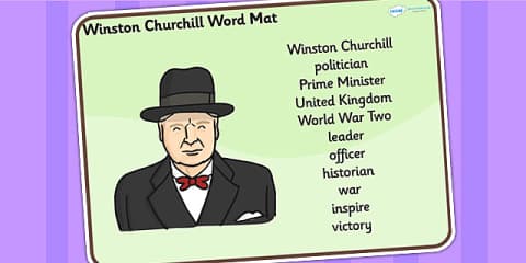 KS1 Winston Churchill Fact File Template