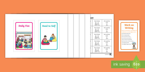 Literacy Stations Rotational Routine PowerPoint
