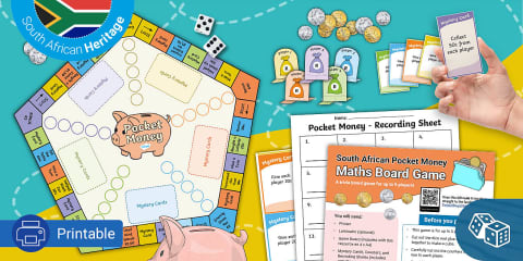 Foundation Phase Maths - Number Bonds Fishing Game - Cut-Outs (CAPS ...
