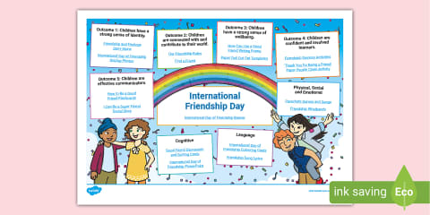 International Day of Friendship Activity Mat F-2 | Twinkl