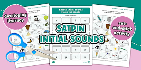 SATPIN Sorting Worksheet for K-1st Grade