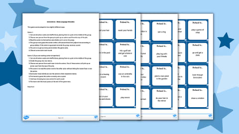 Differentiation in Drama - Things to Mime - CfE - Twinkl