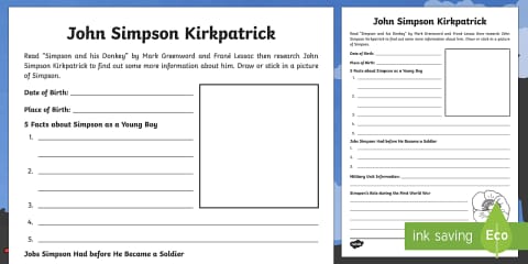 Anzac Biscuits by Phil Cummings Imagery Analysis Worksheet