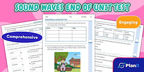 Year 2 Science Sound Waves End of Unit Test