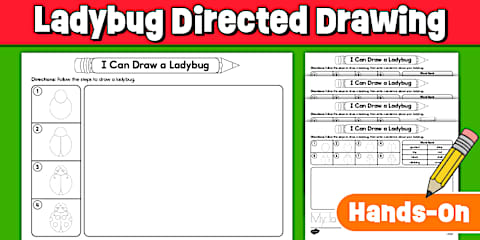 Ice Cream Cone Directed Drawing | Printable Draw and Write Worksheets
