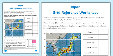 Australia Grid Reference Worksheet