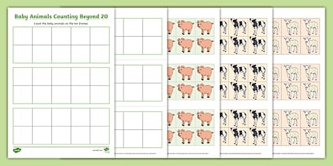 EYFS Baby Animals Mark-Making Image Reveal Activity | Twinkl