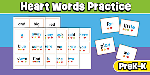 Dolch Words: Nouns Flash Cards for K-2nd Grade