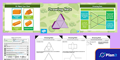 3D Shapes and their Nets | Twinkl | 3D Nets PowerPoint