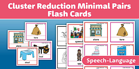 Stopping Minimal Pairs Flash Cards for SLP