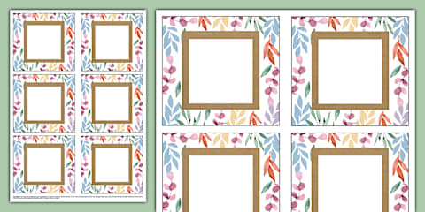 Colourful Botanical Themed Box Labels