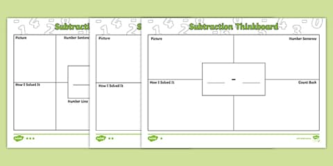 Blank Maths Think Boards - Years 3-6 - Maths