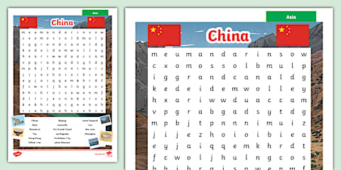 Sixth Grade Ancient China Word Search