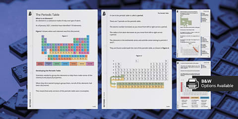 The Periodic Table Can You Guess? Cards