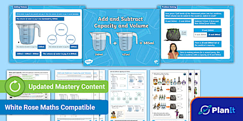 PlanIt Maths Year 3 Mass and Capacity Lesson Pack 4: Equivalent Masses