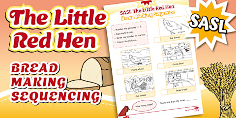 Foundation Phase - SASL - The Little Red Hen - Colour By Sign ...
