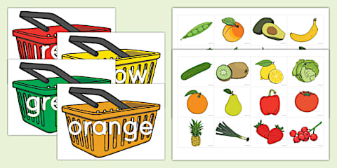 Food Groups Matching Game