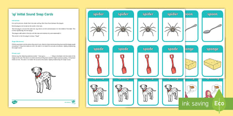 /st/ Initial Sound Snap Card Game