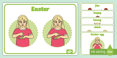 Auslan Easter Fingerspelling Code Breaker