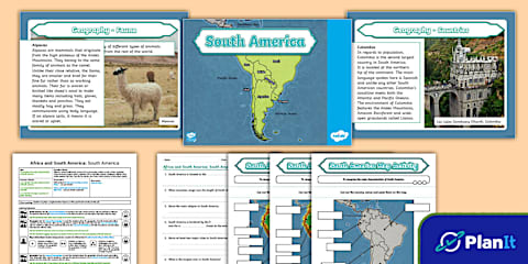 Year 4 HASS Geography Africa and South America Assessment Pack