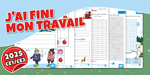 J'ai fini mon travail - Livret d'activités CE1/CE2 - édition été 2025