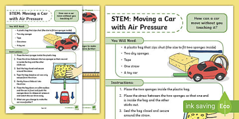 STEM Outdoors: Balloon-Powered Cars