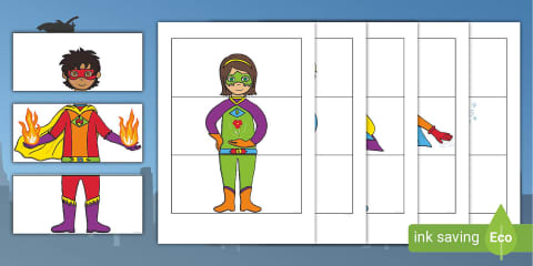 Superhero Mask Template - Primary Resources