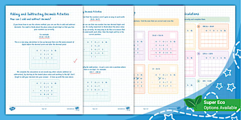 UKS2 Adding and Subtracting Decimals PowerPoint