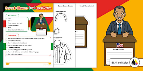 Barack Obama Fast Facts PowerPoint for 3rd-5th Grade