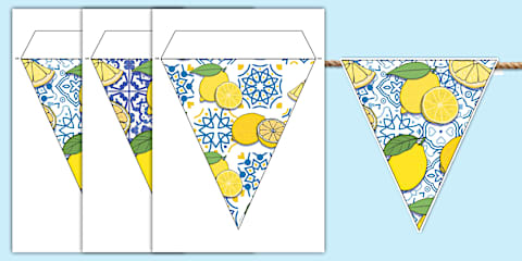 Mediterranean Lemon Months and Year Labels