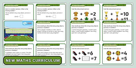 Sets and Operations Addition Football Teaching Ideas