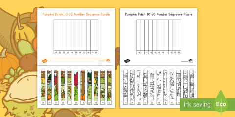 Pirate Flag Number Sequencing Puzzles 1-10 and 1-20