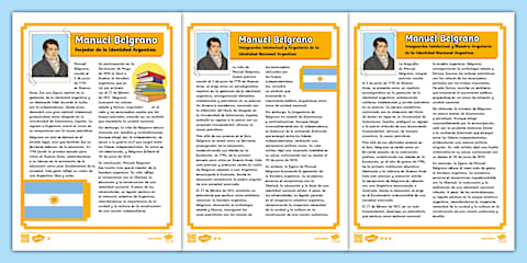 Pack: dibujos de Manuel Belgrano
