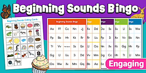 Preschool: Literacy: Sound Bingo - Initial Letter Sound