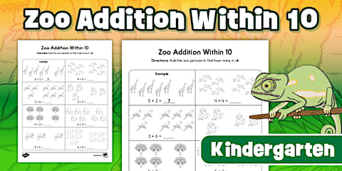 Kindergarten Classroom Objects: Counting to 20 Worksheet