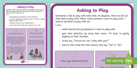 Asking to Play Social Situation
